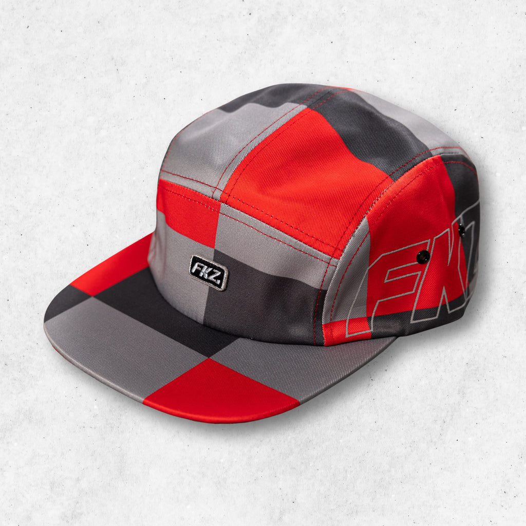 FKZ CHECK CAP - RED / GREY – FKZ ACTIVE