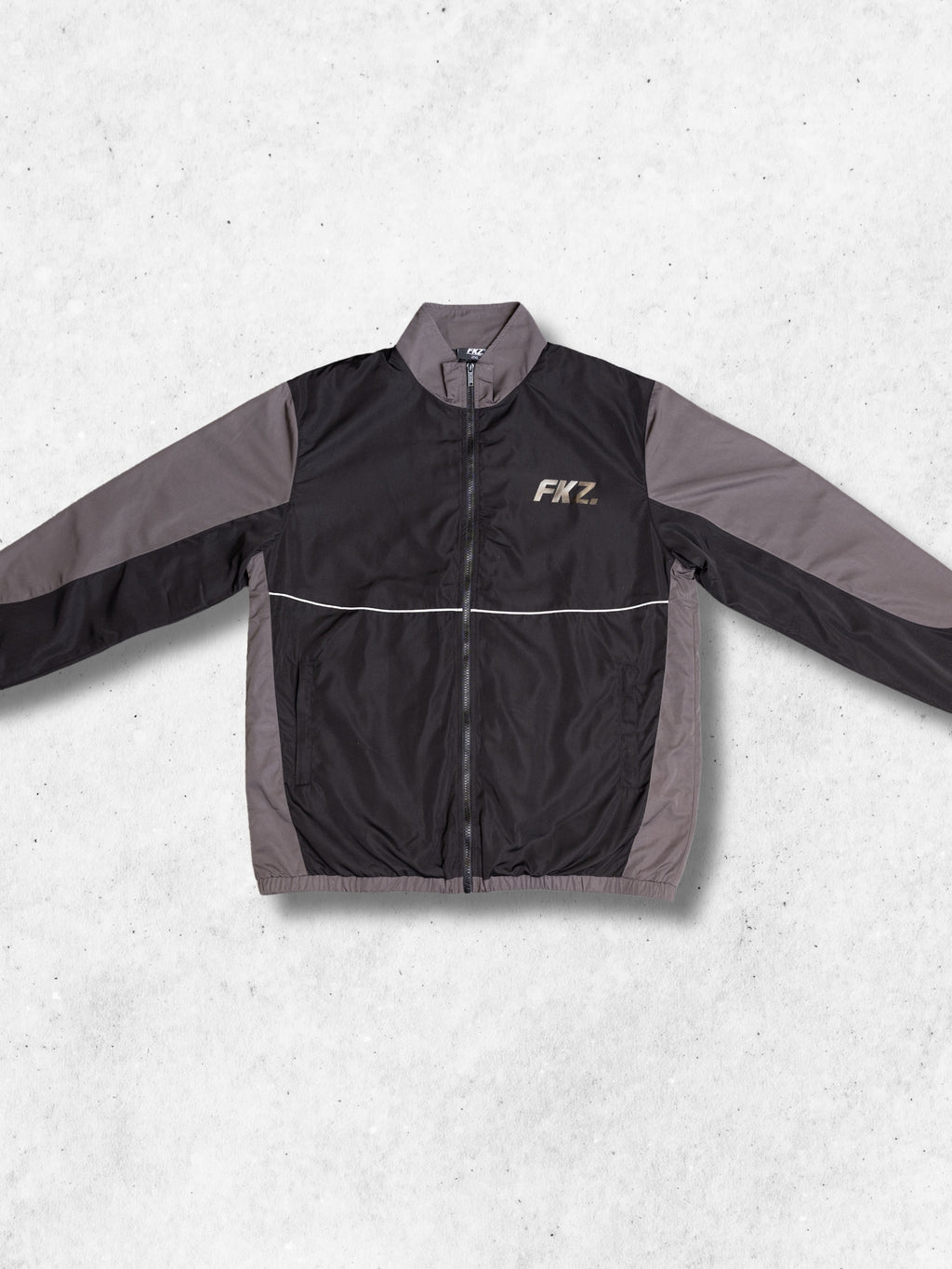 FKZ. TRACK JACKET - BLACK / GREY – FKZ ACTIVE