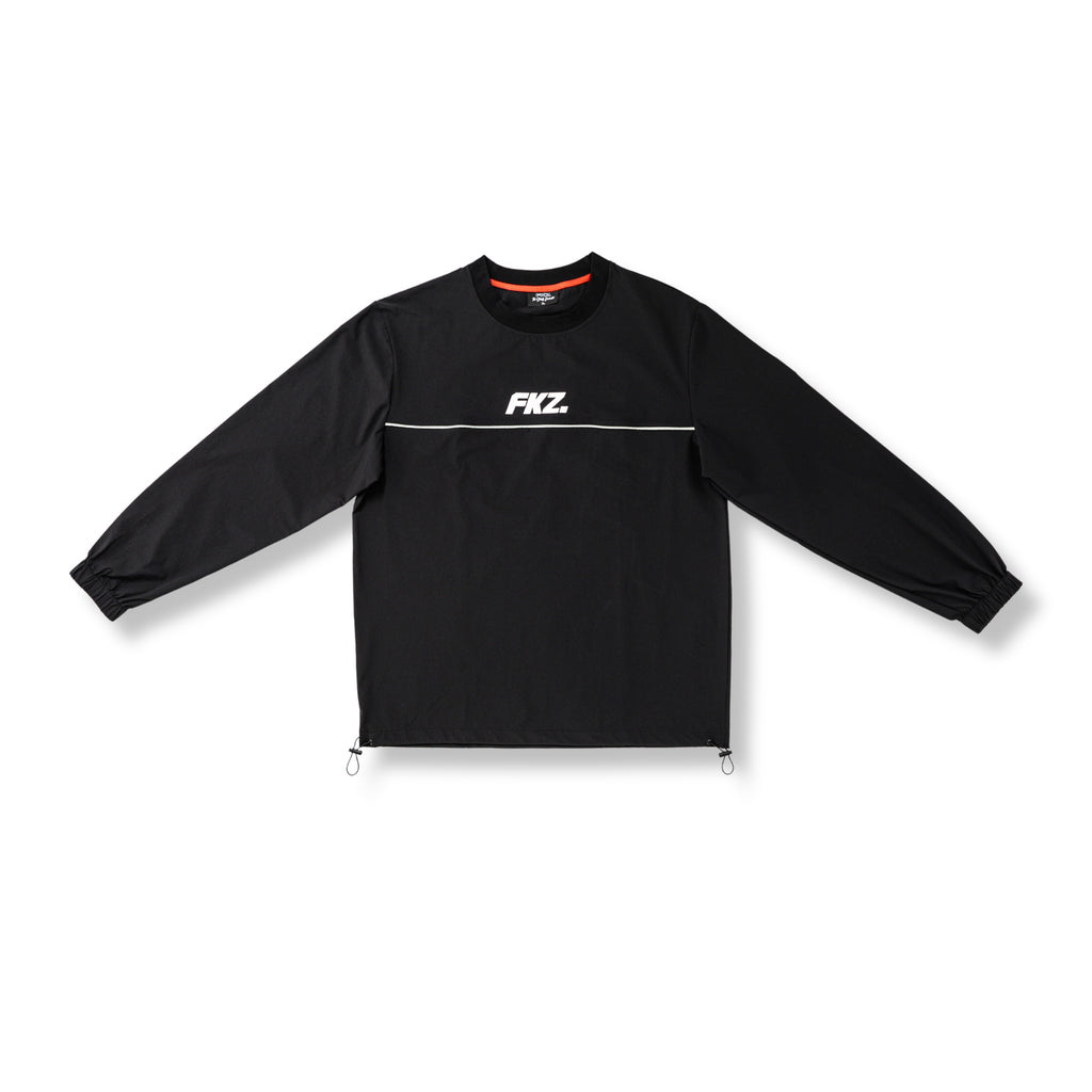 FKZ. CREWNECK WINDBREAKER - BLACK/RED – FKZ ACTIVE