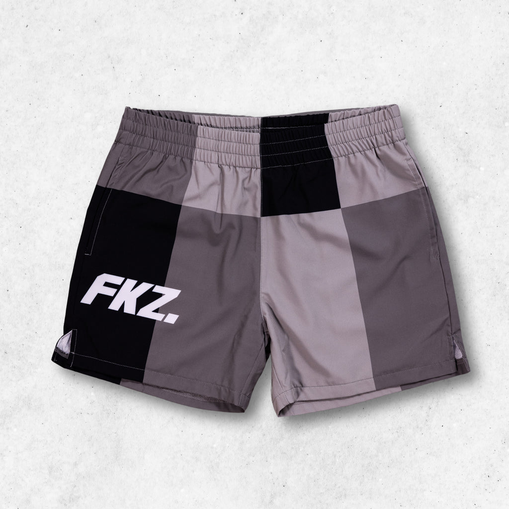 FKZ. CHECK SHORTS - BLACK / GREY – FKZ ACTIVE