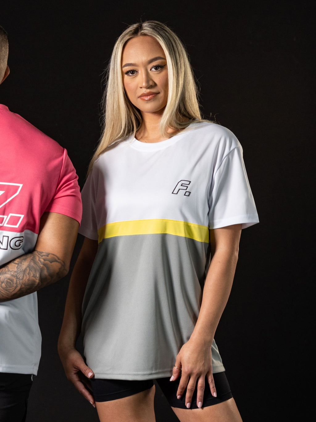 FKZ. TRAINING SHIRT - WHITE/YELLOW – FKZ ACTIVE