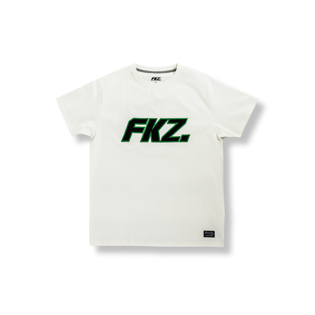 FKZ. LOGO TEE - OFF WHITE/GREEN – FKZ ACTIVE
